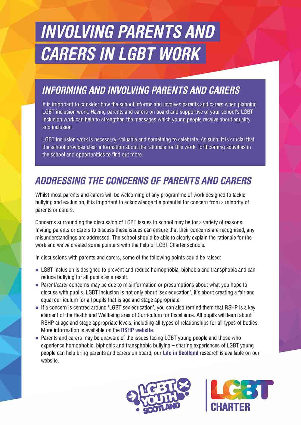 Educational Supports – LGBT Inclusive Education | National Platform