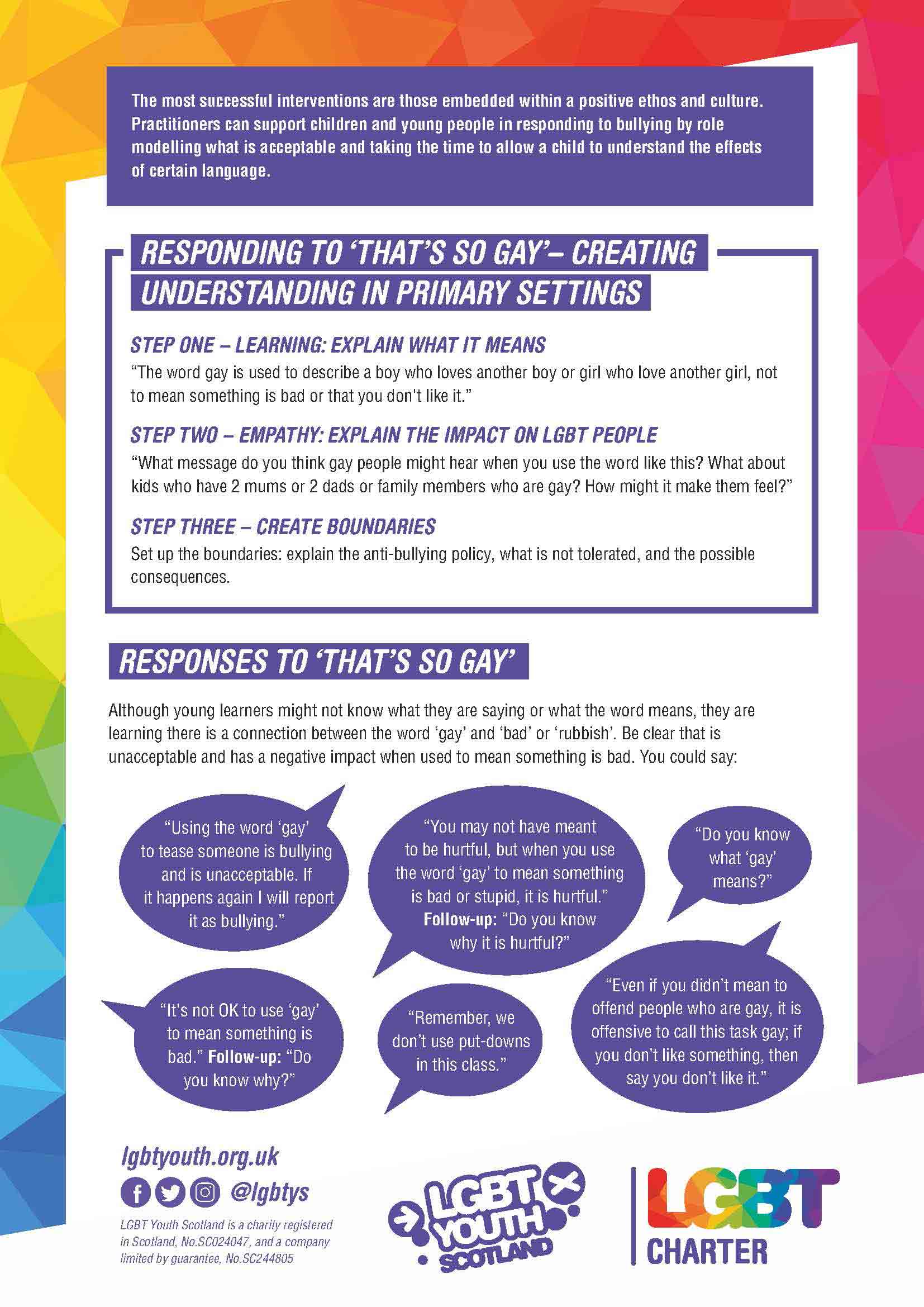 Educational Supports – LGBT Inclusive Education | National Platform